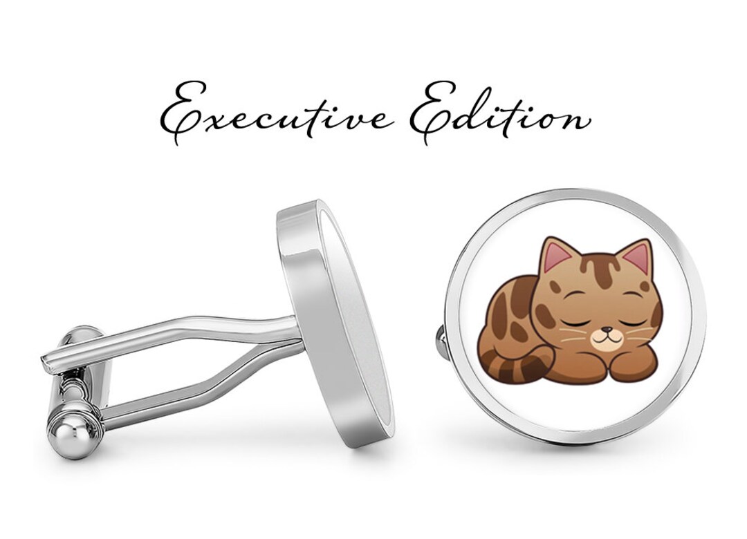 Cute Bengal Kitten Cufflinks Bengal Cat Cuff Links lifetime - Etsy