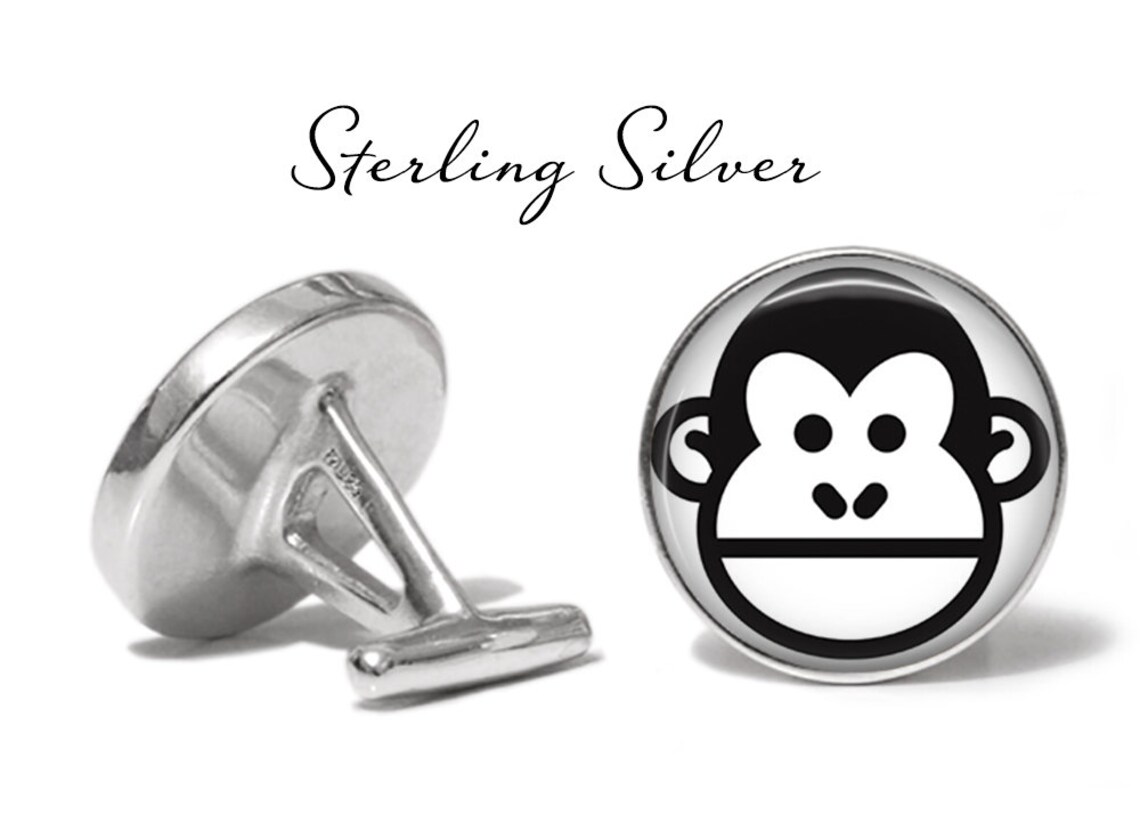 Monkey Cufflinks Monkeys Cuff Links lifetime Guarantee S2013 - Etsy
