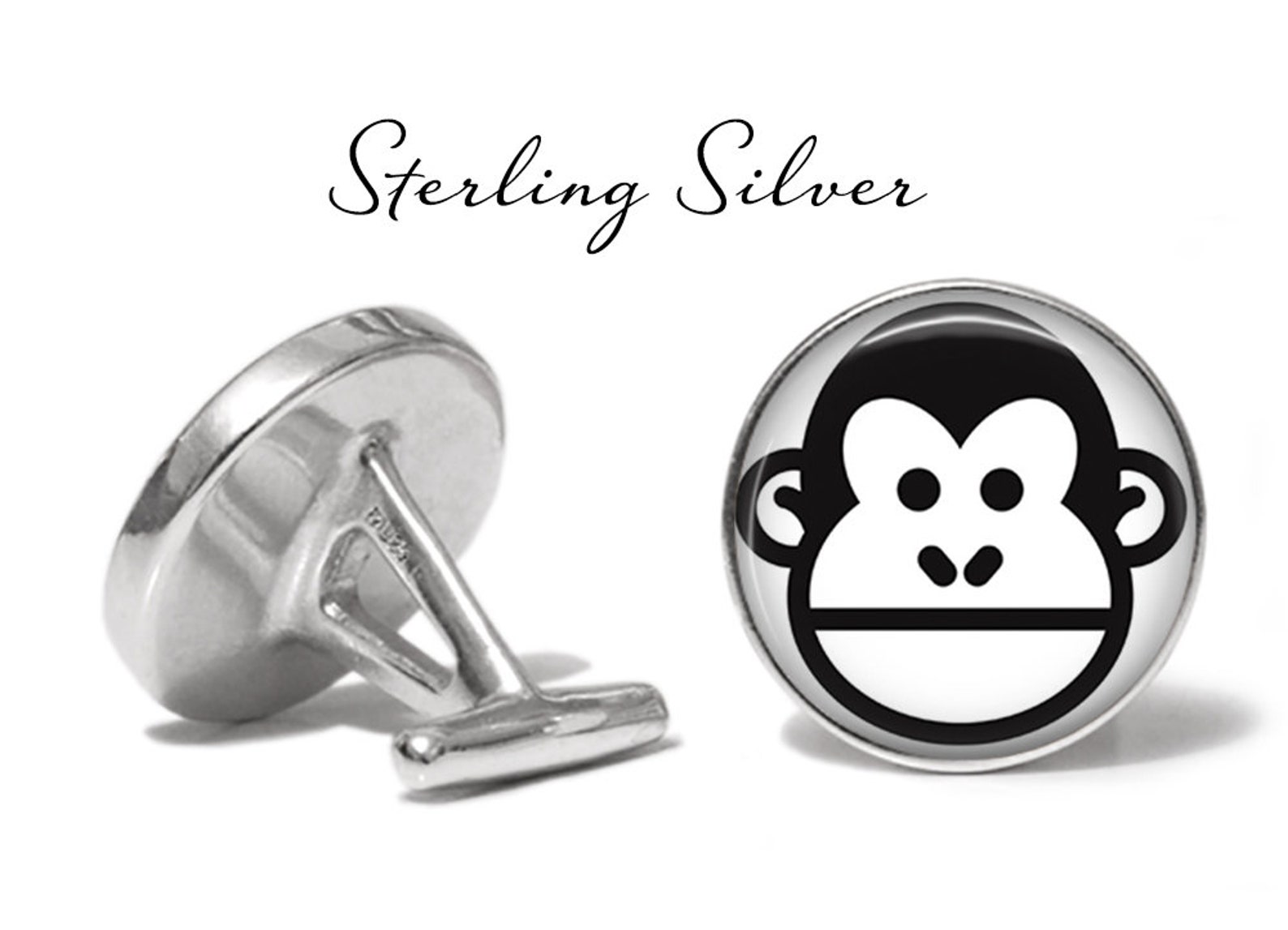 Monkey Cufflinks Monkeys Cuff Links lifetime Guarantee S2013 - Etsy
