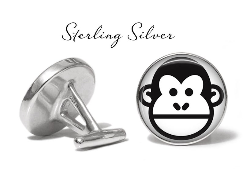 Monkey Cufflinks Monkeys Cuff Links lifetime Guarantee S2013 - Etsy