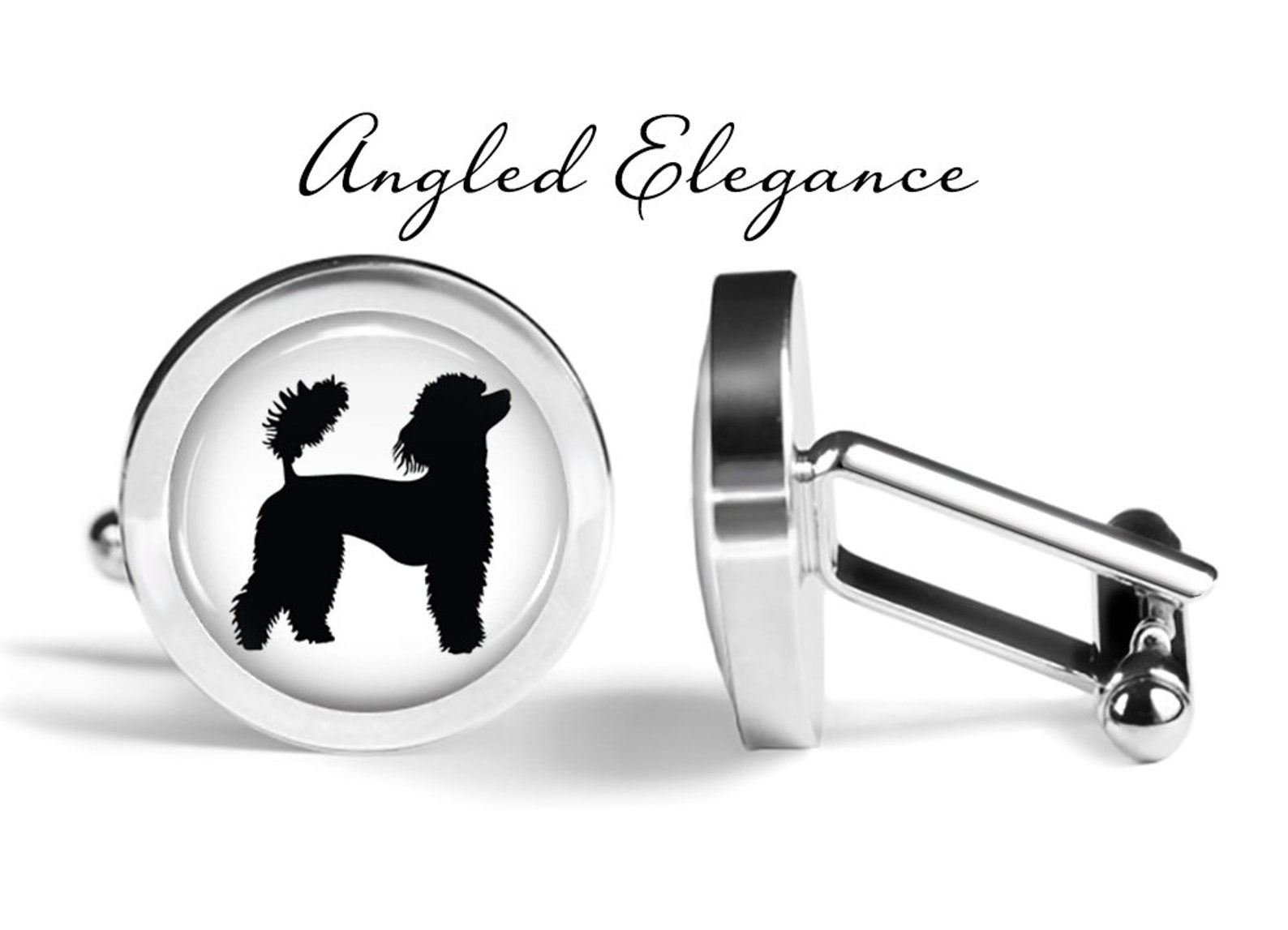 Poodle Cufflinks Poodle Dog Cuff Links Poodles Cufflink | Etsy