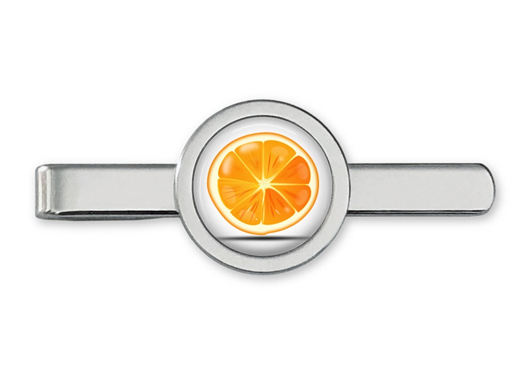 Orange Slice Tie Clip Orange Tie Bar Oranges Tie Clip Cufflinks ...