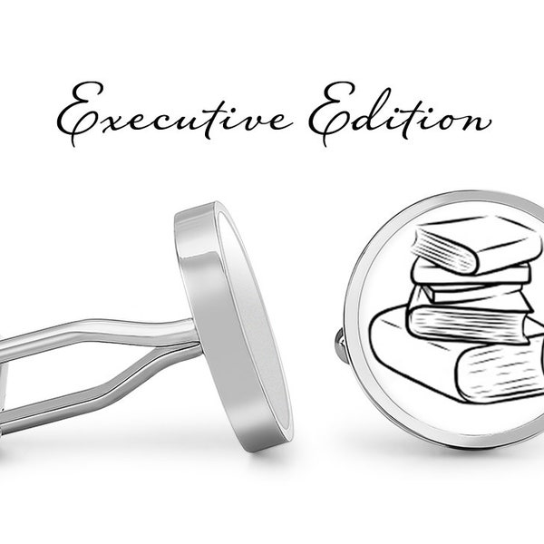 Book Cufflinks - Etsy