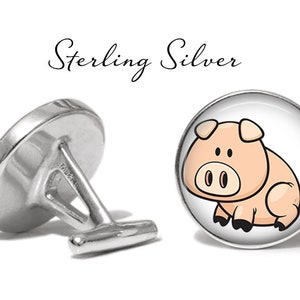 Pig Cufflinks Pigs Cuff Links Farm Cufflink (lifetime Guarantee) S1780 ...