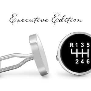 Six Speed Shift Knob Cufflinks - Gear Shift Cuff Links - Shifter Cufflink - Car Cuff Link (pair ...
