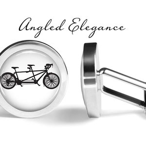 Tandem Bicycle Cufflinks Tandem Bike Cuff Links Tandem Cufflink ...