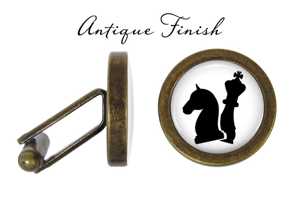 Chess Cufflinks - Chess Piece Cuff Links - Chess Horse Chess King ...