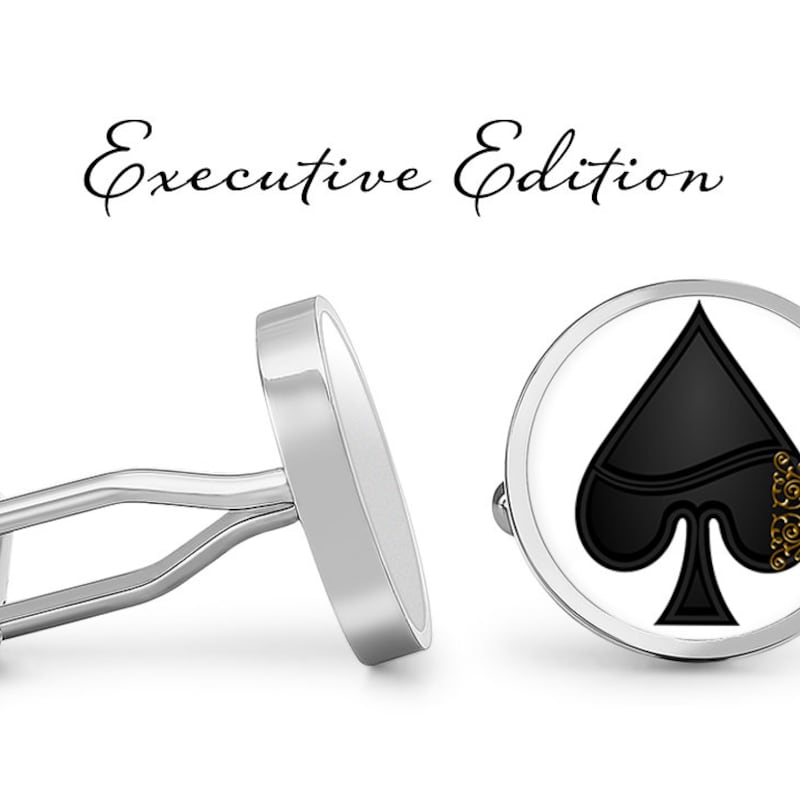 Card Cufflinks - Etsy