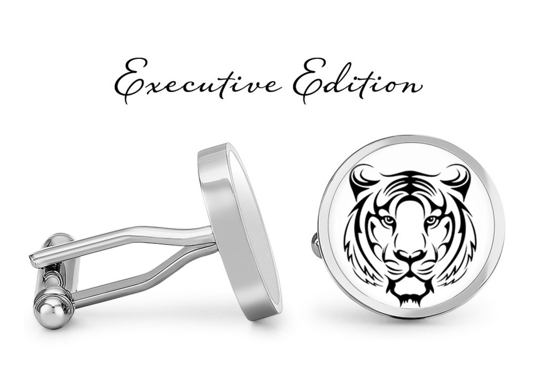 Tribal Tiger Cufflinks Tribal Design Tiger Cuff Links Tigers Cufflink ...