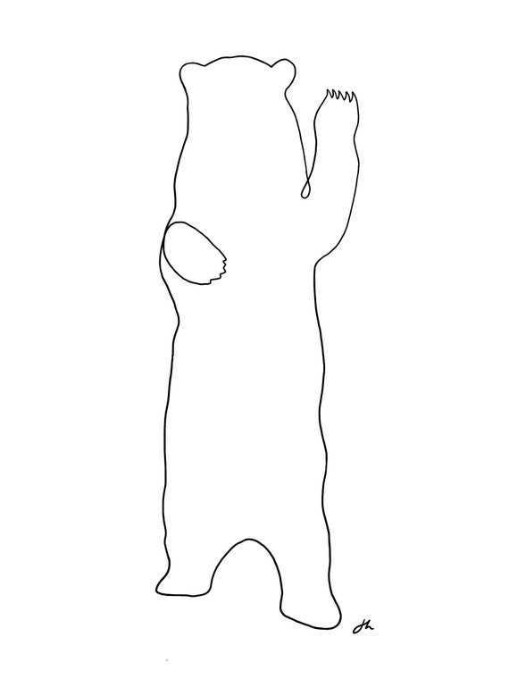 Standing Bear Drawing