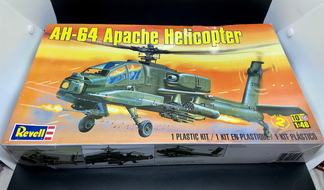 Revell AH-64 Apache Helicopter 1:48 Model Kit NIB A8 - Etsy