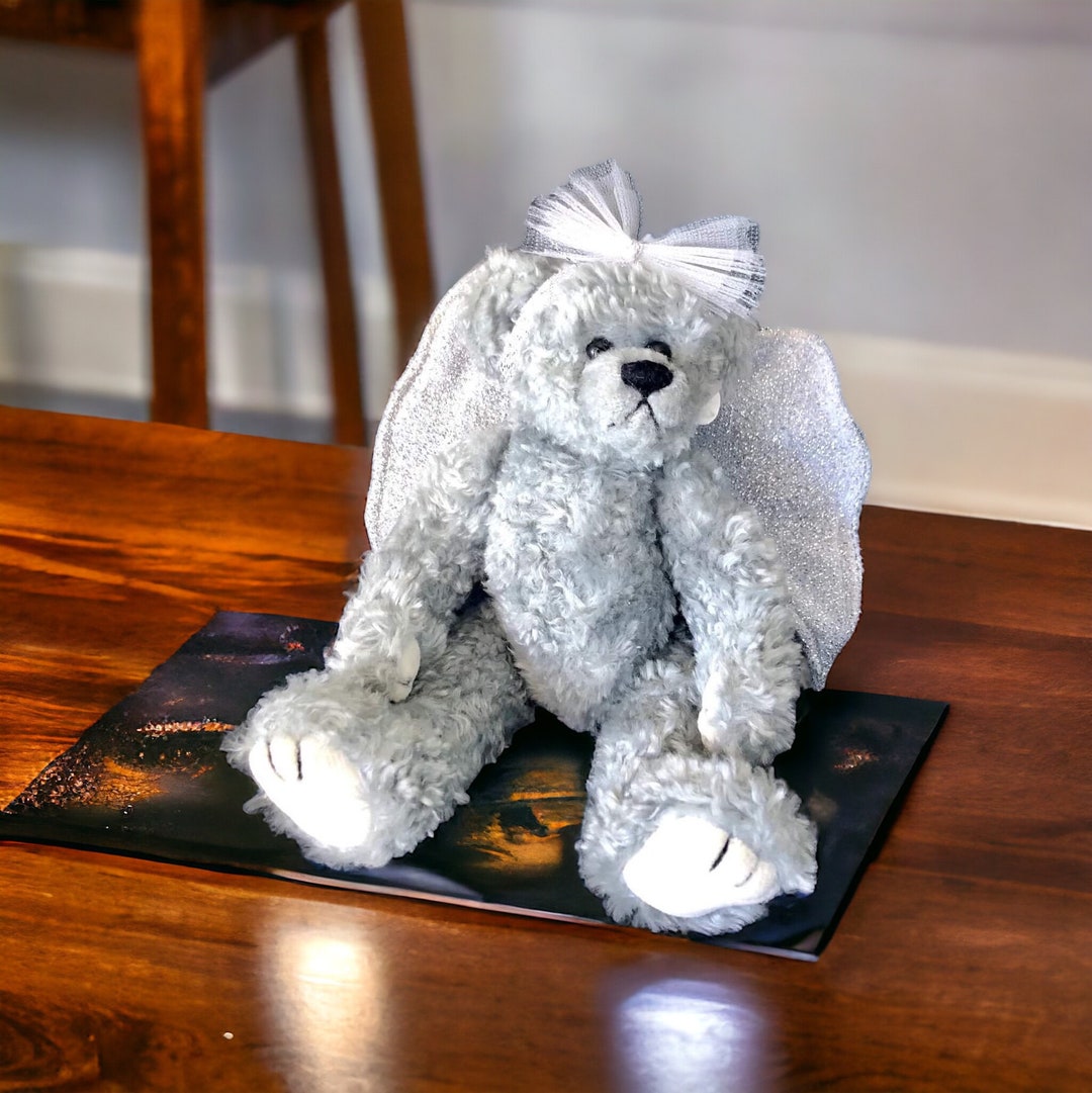 Vintage 1993 TY Beanie Baby Silver Angel Bear Collectible Plush B1 - Etsy