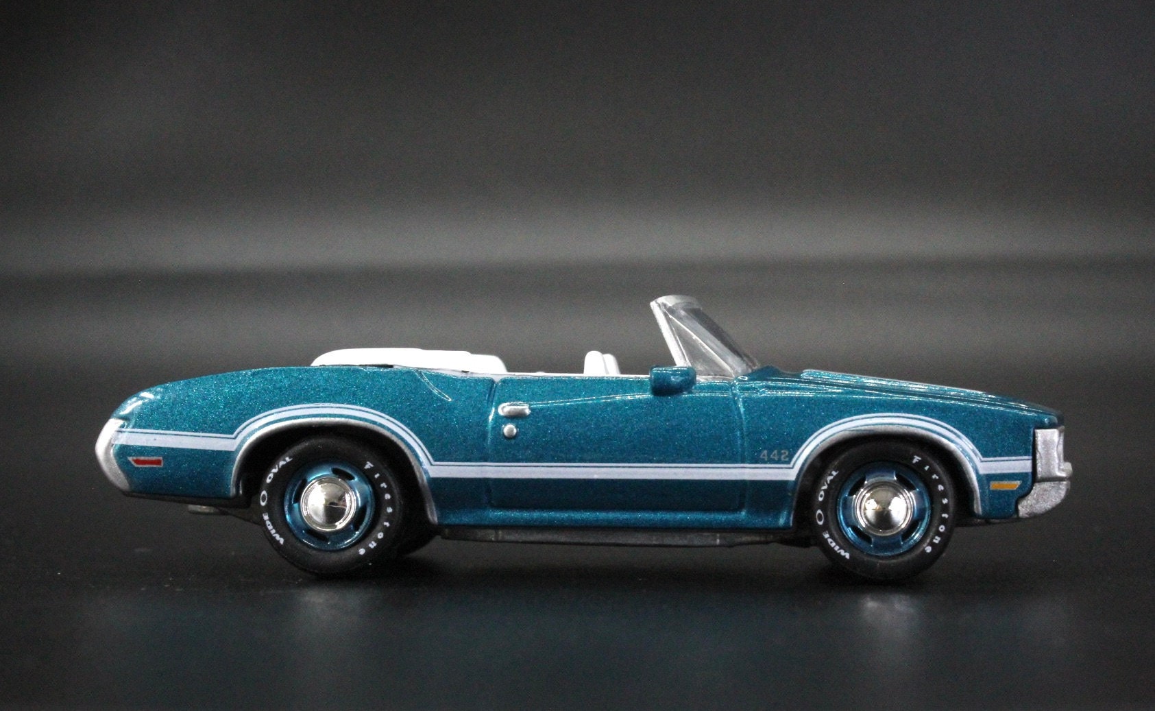 1970 Olds Cutlass 442 Convertible Scale 1:64 Car Metal Model Diecast # ...