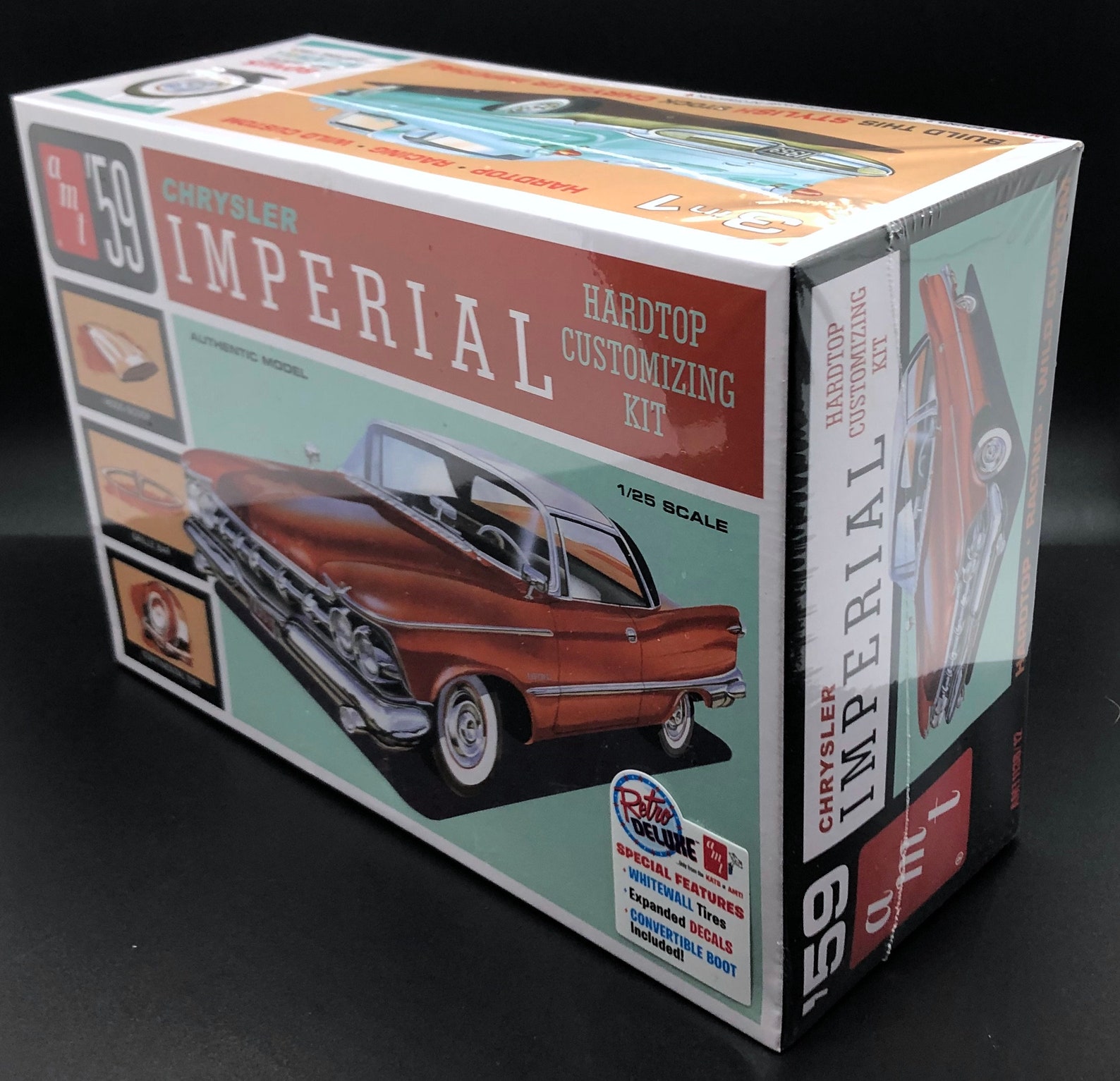 1959 Chrysler Imperial 1:25 Scale AMT Model Kit in Tin Box - Etsy