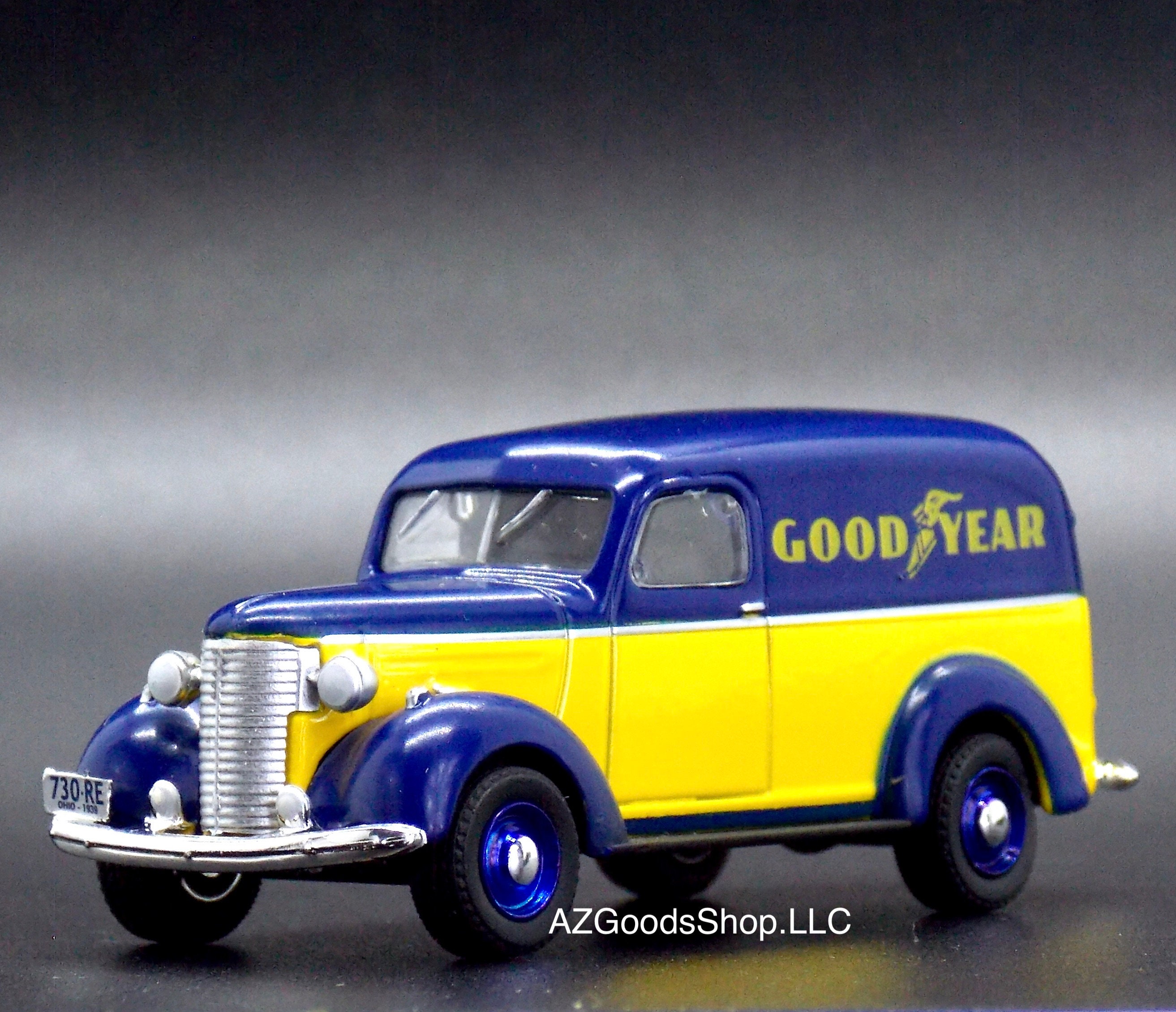 Push & Pull Toys Toys 1939 Chevrolet Panel Truck GoodYear Scale 1:64 ...