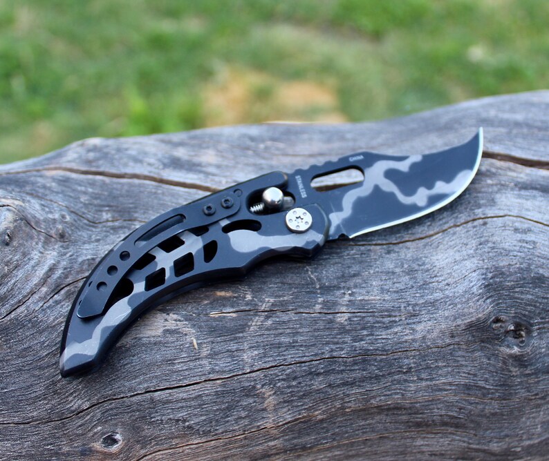 Folding Pocket Knife. 6 Tactical Camp Safari Folder Hunting - Etsy