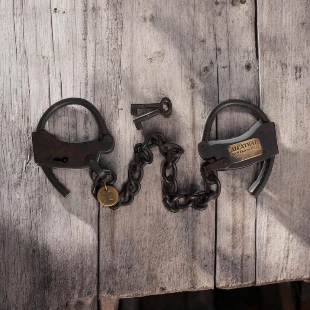 Alcatraz Prison Handcuffs With Keys Antique Style - Etsy