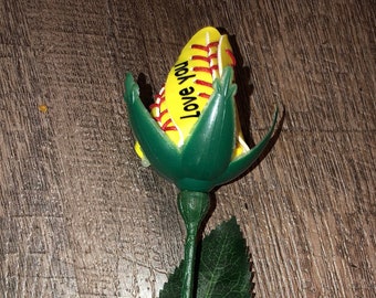 Softball Roses Bouquet - Etsy