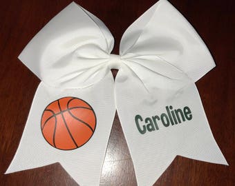 Basketball Hair Bow | Etsy