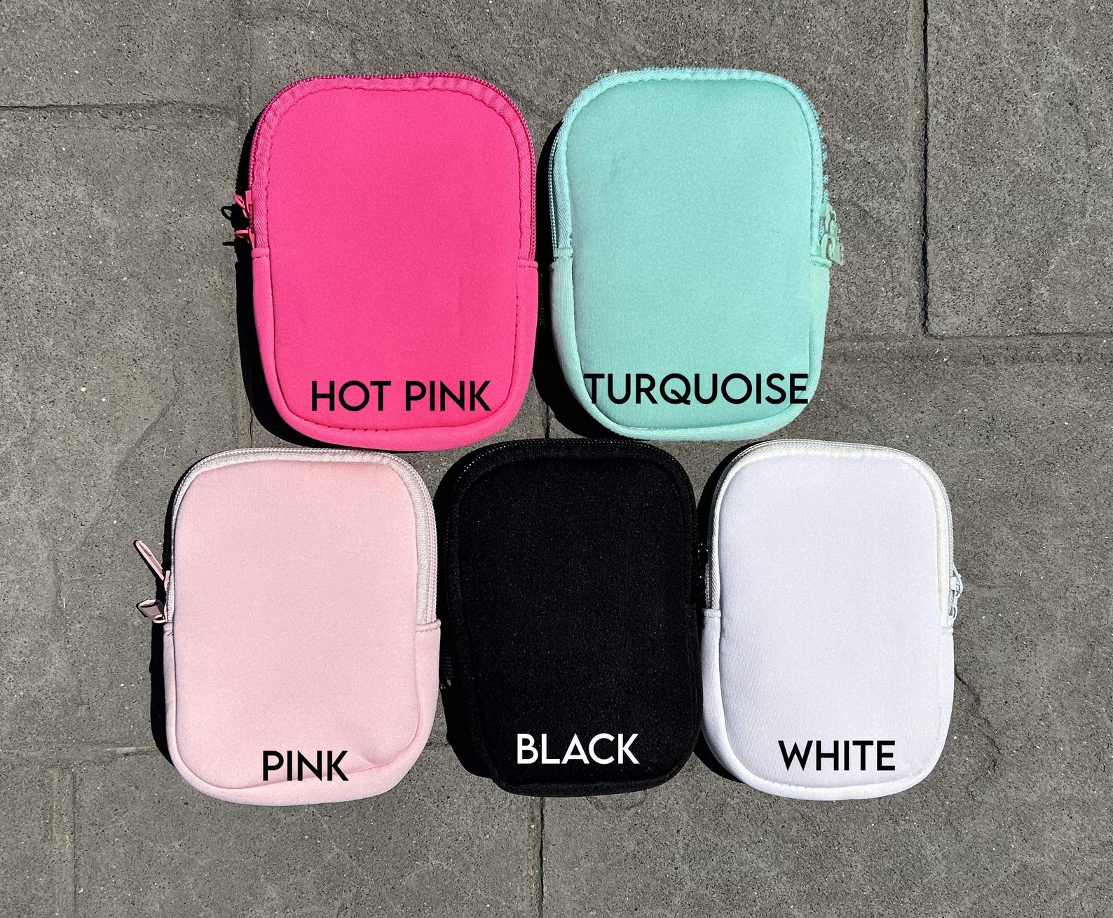 Personalized Tumbler Zipper Pouch: Neoprene Water Bottle Wallet - Etsy
