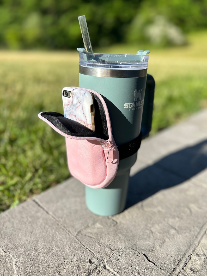 Personalized Tumbler Zipper Pouch: Neoprene Water Bottle Wallet - Etsy