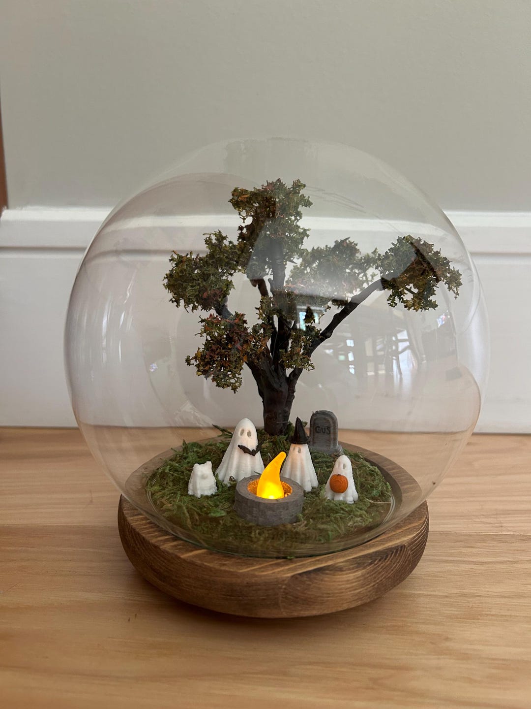Custom Ghost Family and Pet Halloween Globe Decoration - Etsy