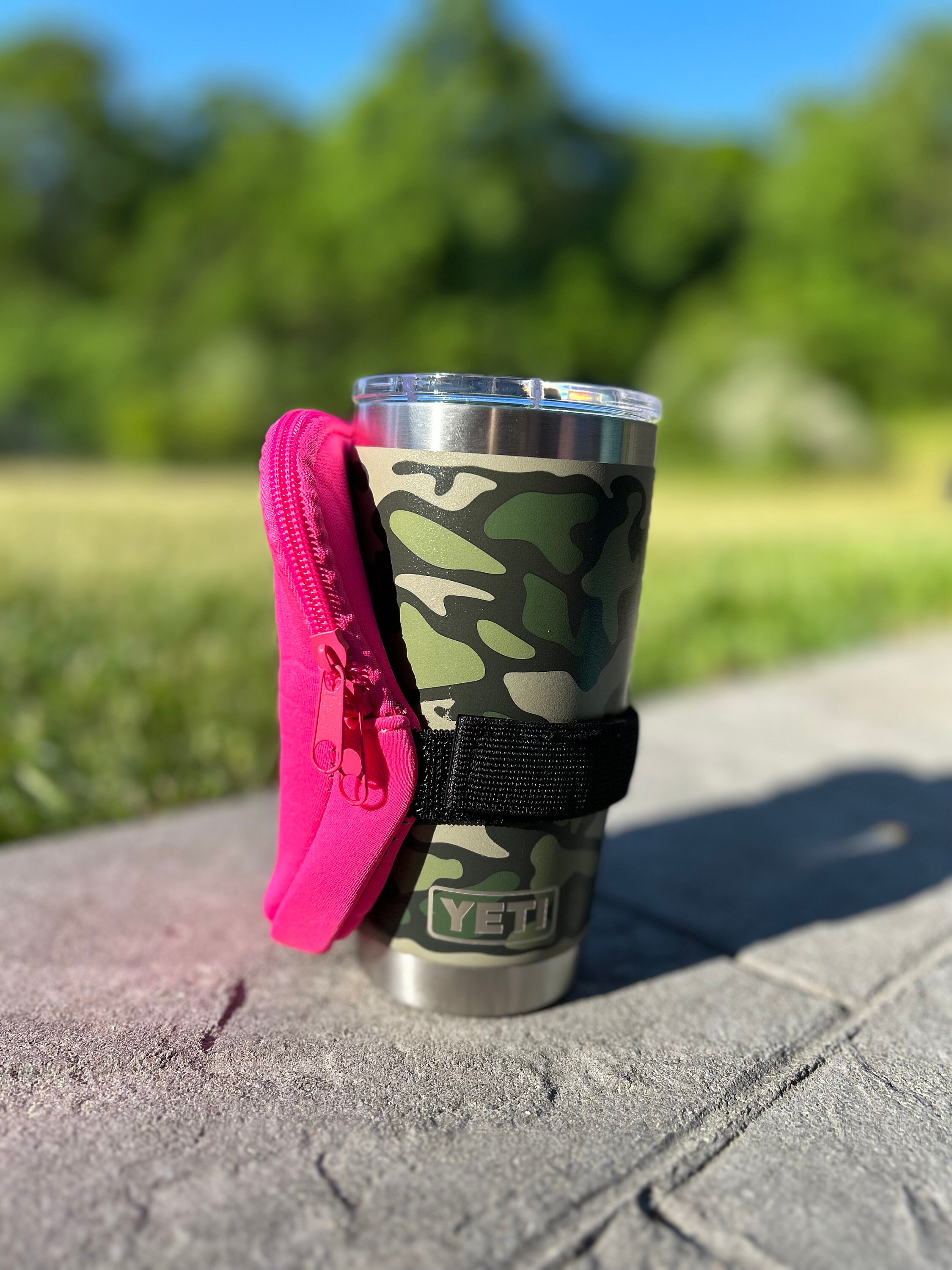 Personalized Tumbler Zipper Pouch: Neoprene Water Bottle Wallet - Etsy