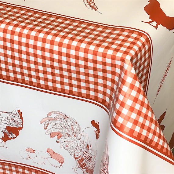 Red Checkered Tablecloth Border