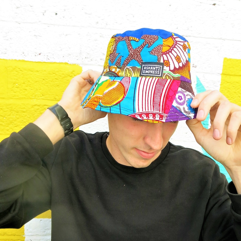 Patchwork Bucket Hat - Etsy