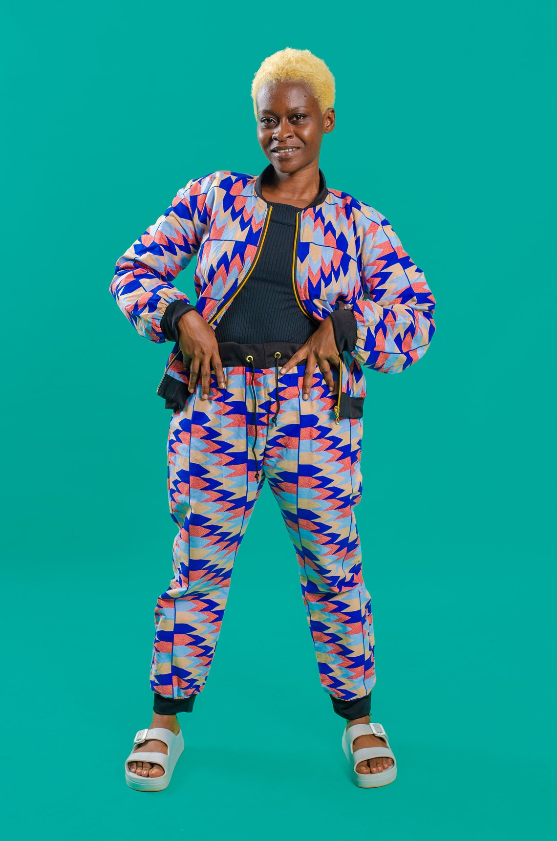 Funky Bomber Jacket, African Print Jacket, Festival Jacket, Hippie ...