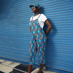 Blue Womens Overalls, African Dungarees, Festival Overalls, Festival ...
