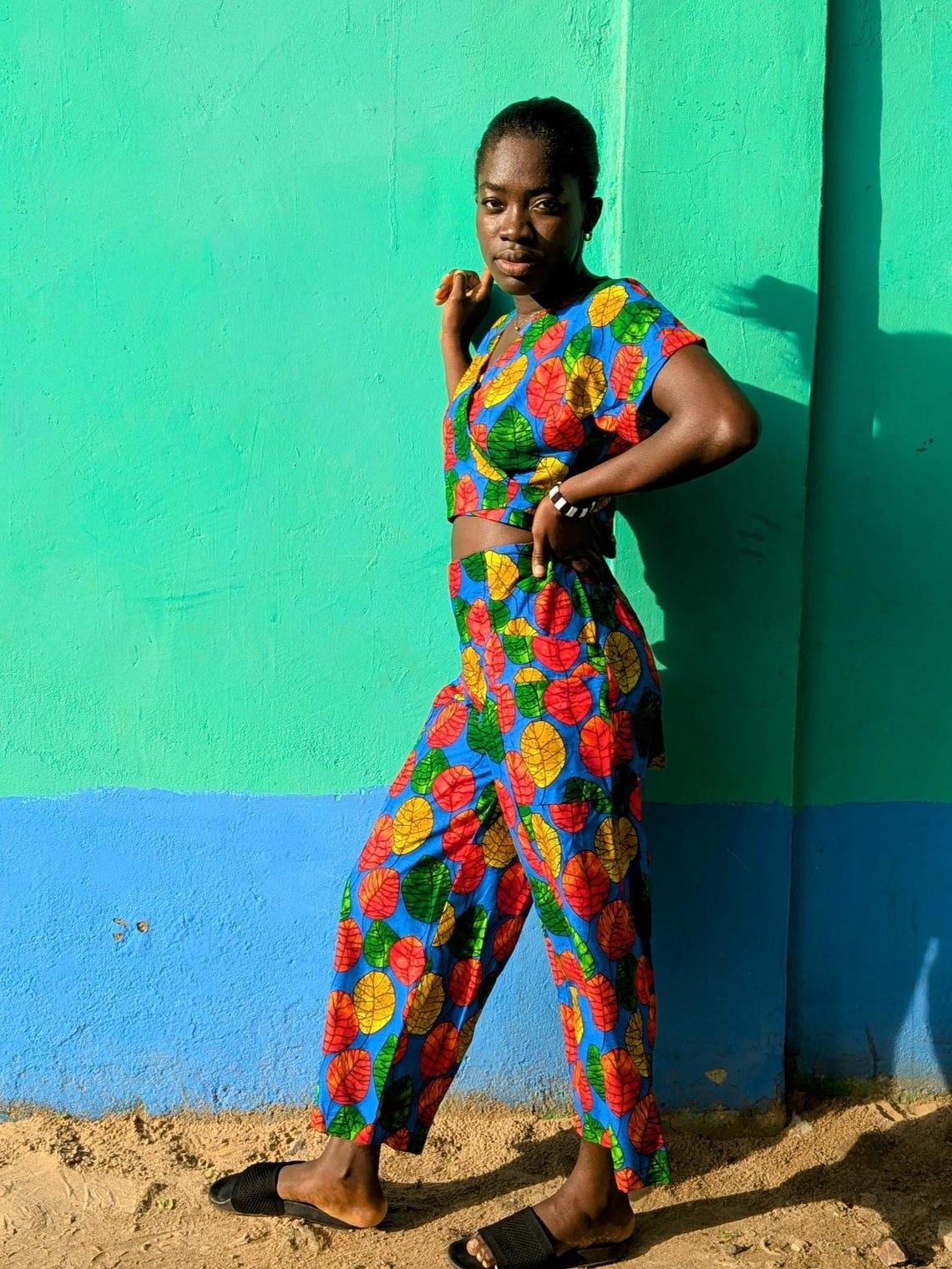 Floral African Print Palazzo Pants: Women's Cropped Culottes - Etsy