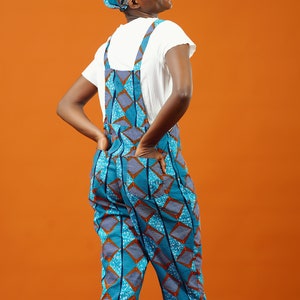 Blue Womens Overalls, African Dungarees, Festival Overalls, Festival ...
