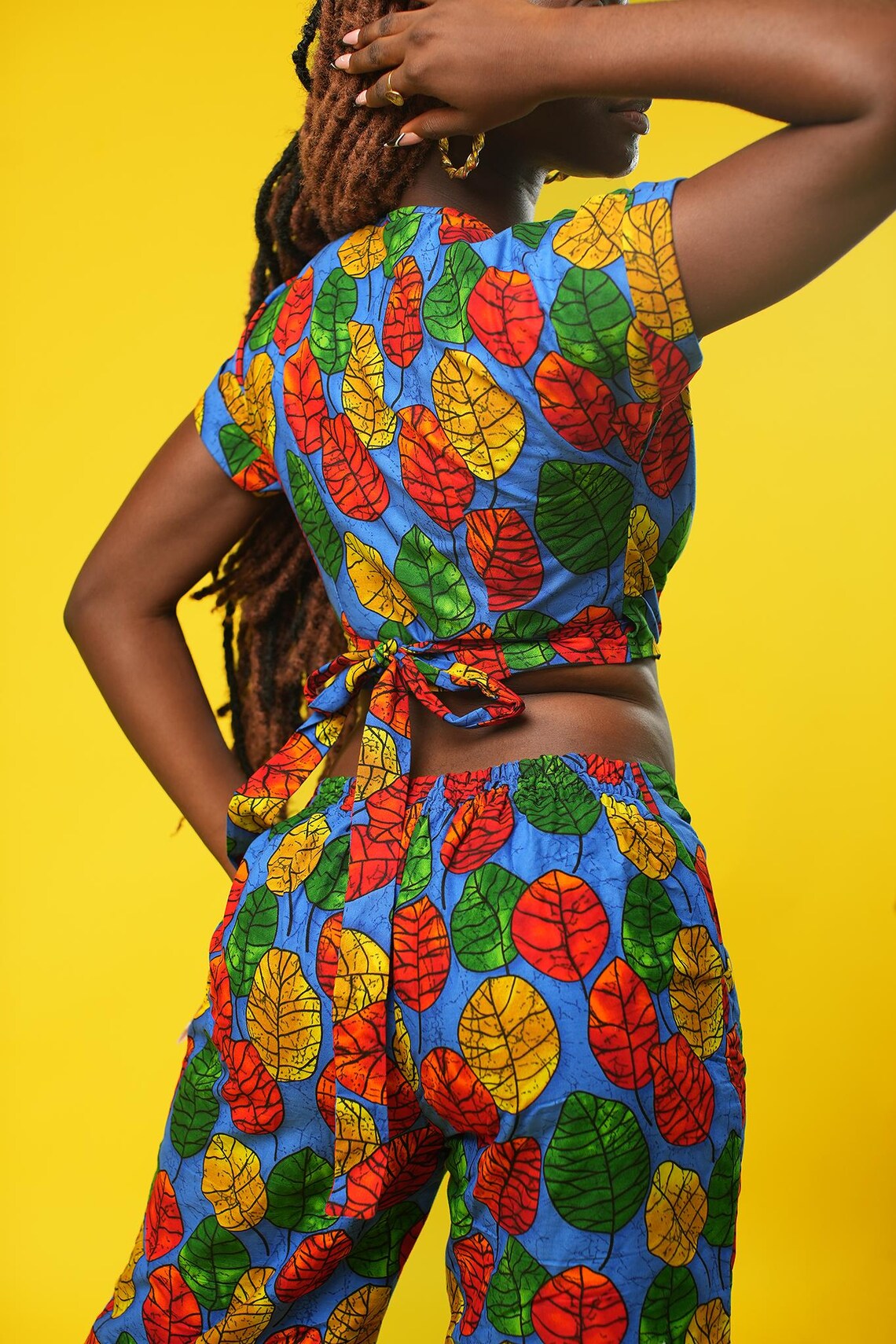 Floral African Print Palazzo Pants: Women's Cropped Culottes - Etsy
