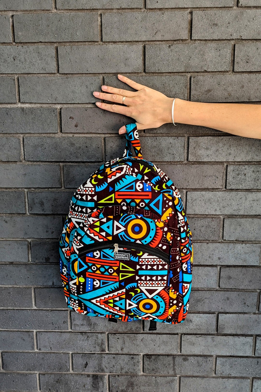 Be Rave Backpack, African Print Backpack, African Bags, Colourful ...