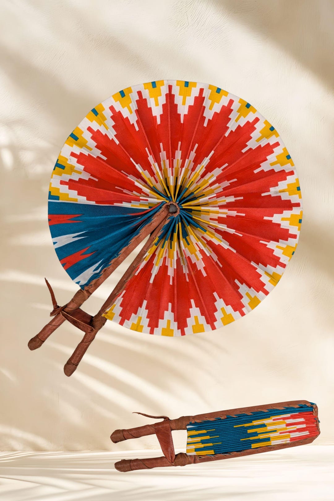 Kente Ankara Hand Fan – African Print Folding Fan - Colourful Home ...