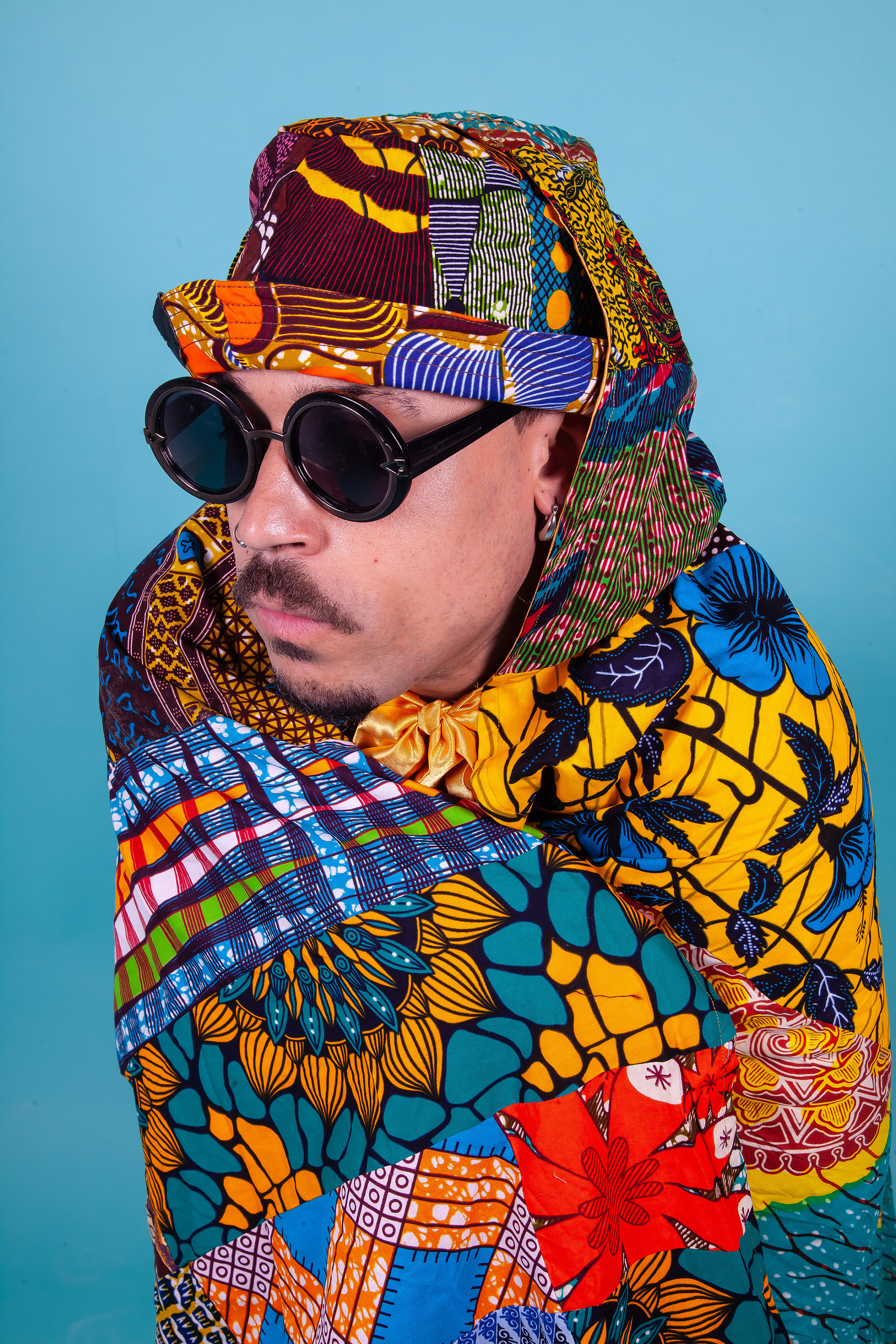 Colour Me Crazy Patchwork Cape African Print Cloak Festival | Etsy