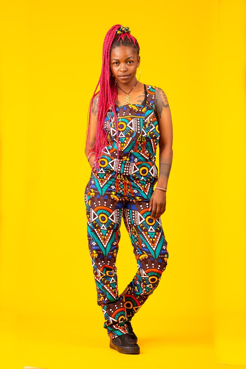 Rave Overalls African Dungarees Rainbow Overalls Unisex - Etsy UK