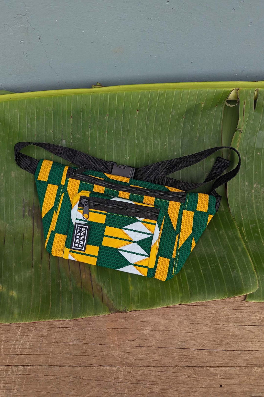 Kente Bumbag, Colourful Crossover Bag, African Fanny Pack, Festival Bag ...