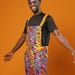 Rainbow Festival Overalls, Unisex African Print Dungarees, Psychedelic ...