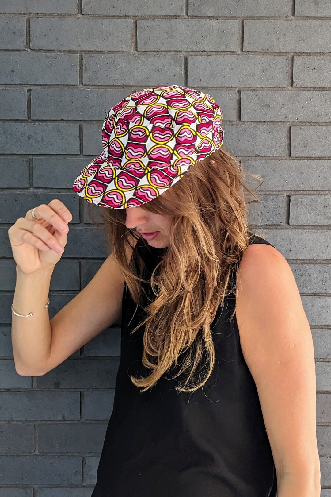 African Print Hat, Baseball Cap, Patchwork Hat, Recycled Cotton Cap ...