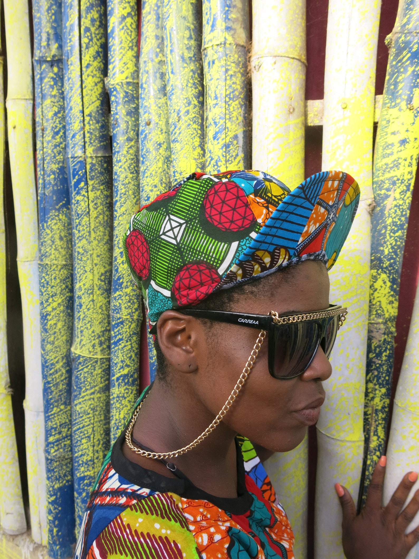 African Ankara Patchwork Baseball Hat Cap, Colorful Afrocentric Rasta ...