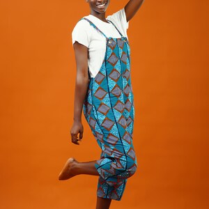 Blue Womens Overalls, African Dungarees, Festival Overalls, Festival ...