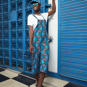 Blue Womens Overalls, African Dungarees, Festival Overalls, Festival ...