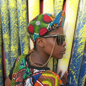 African Ankara Patchwork Baseball Hat Cap, Colorful Afrocentric Rasta ...