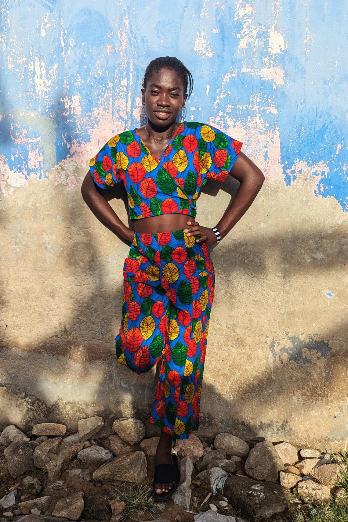 Floral African Print Palazzo Pants: Women's Cropped Culottes - Etsy