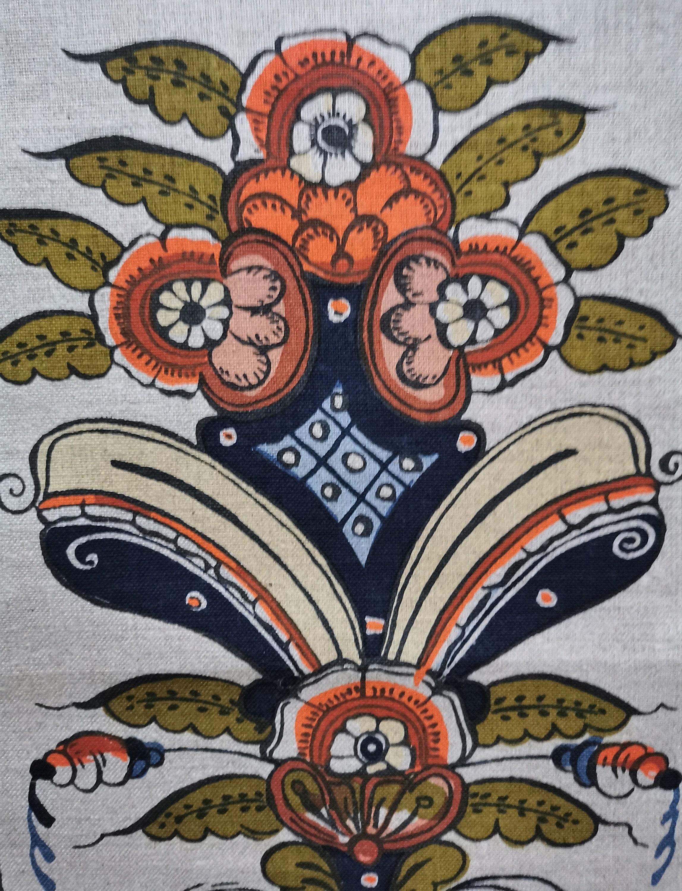 Wall Hanging Tapestry With Kurbits Pattern, Copy by Hjelt per Persson ...