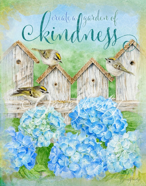 Create a Garden of Kindness Original Art Print by Jane - Etsy
