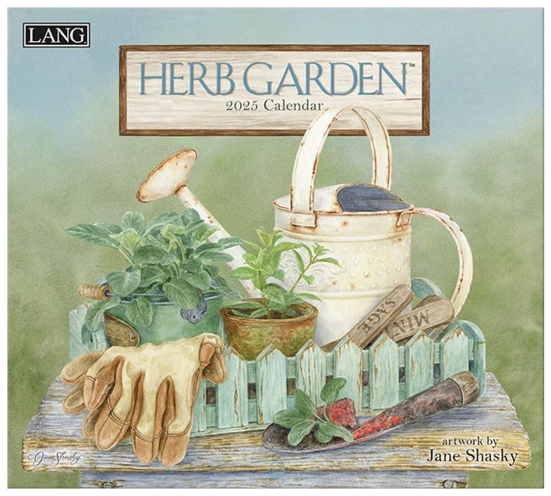 Buy 2025 LANG herb Garden Wall Calendar Original Art by Jane Shasky ...
