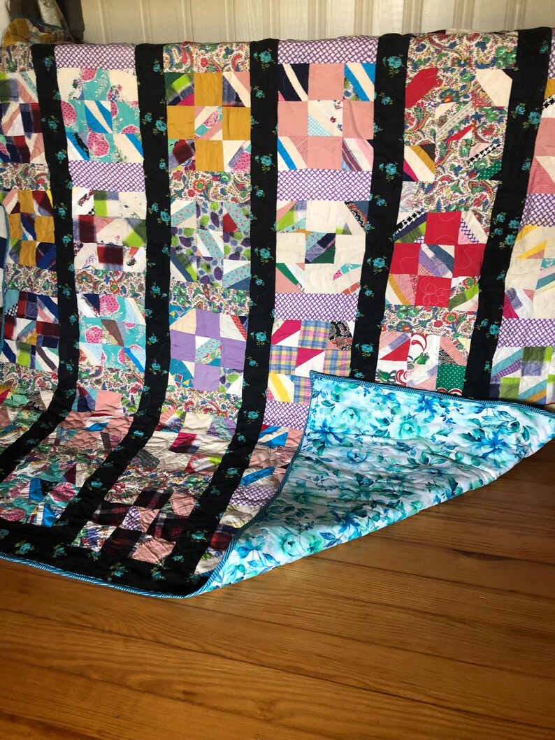 Vintage Patchwork Rose Quilt - Etsy